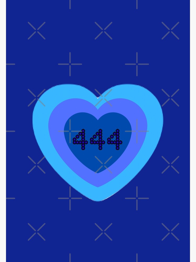 " 444 ANGEL NUMBER BLUE Y2K " Poster for Sale by DiscoVibes | Redbubble
