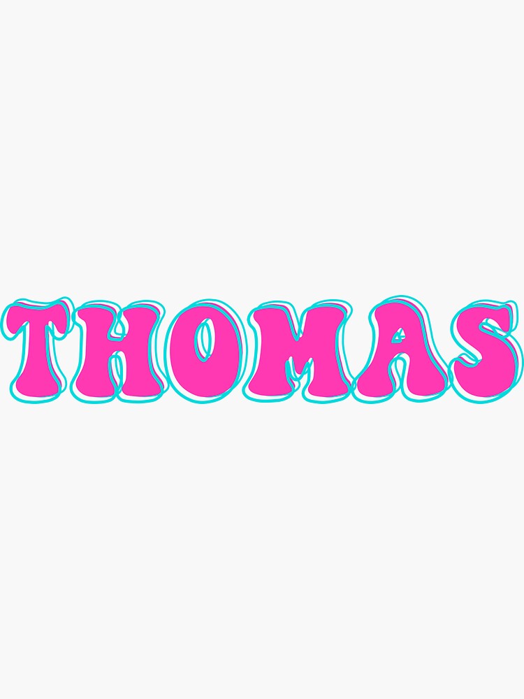 "THOMAS Name - THOMAS Name Cute Design" Sticker by Custom-Name | Redbubble