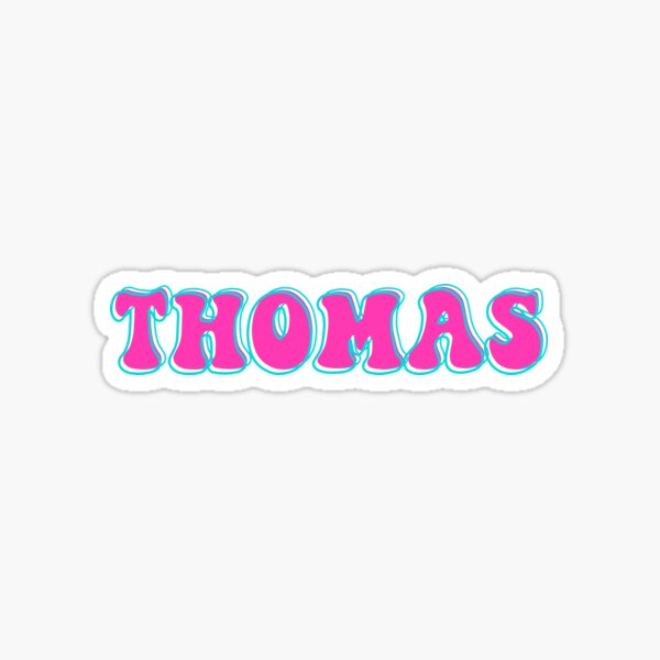 "THOMAS Name - THOMAS Name Cute Design" Sticker by Custom-Name | Redbubble