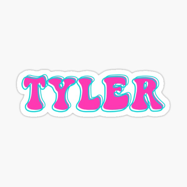 "TYLER Name - TYLER Name Cute Design" Sticker by Custom-Name | Redbubble