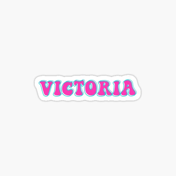 "VICTORIA Name - VICTORIA Name Cute Design" Sticker by Custom-Name ...
