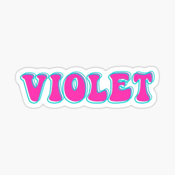 "VIOLET Name - VIOLET Name Cute Design" Sticker by Custom-Name | Redbubble