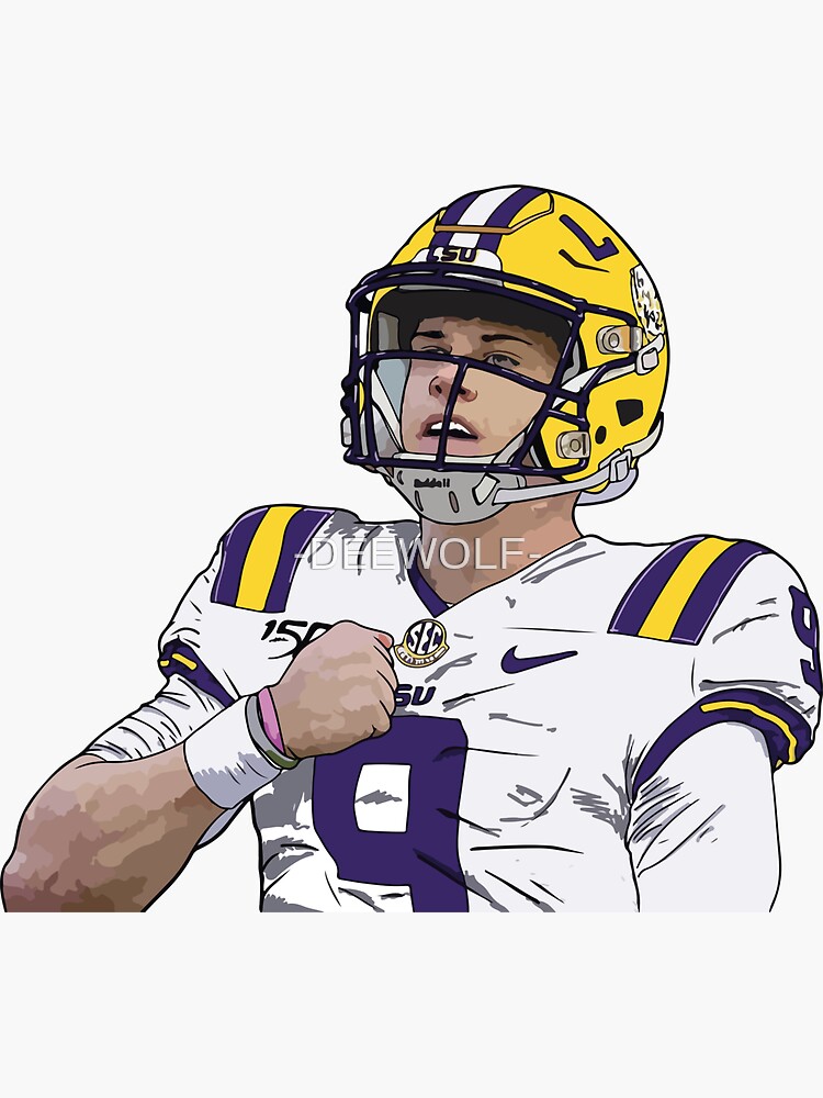 "joe burrow " Sticker for Sale by -DEEWOLF- | Redbubble
