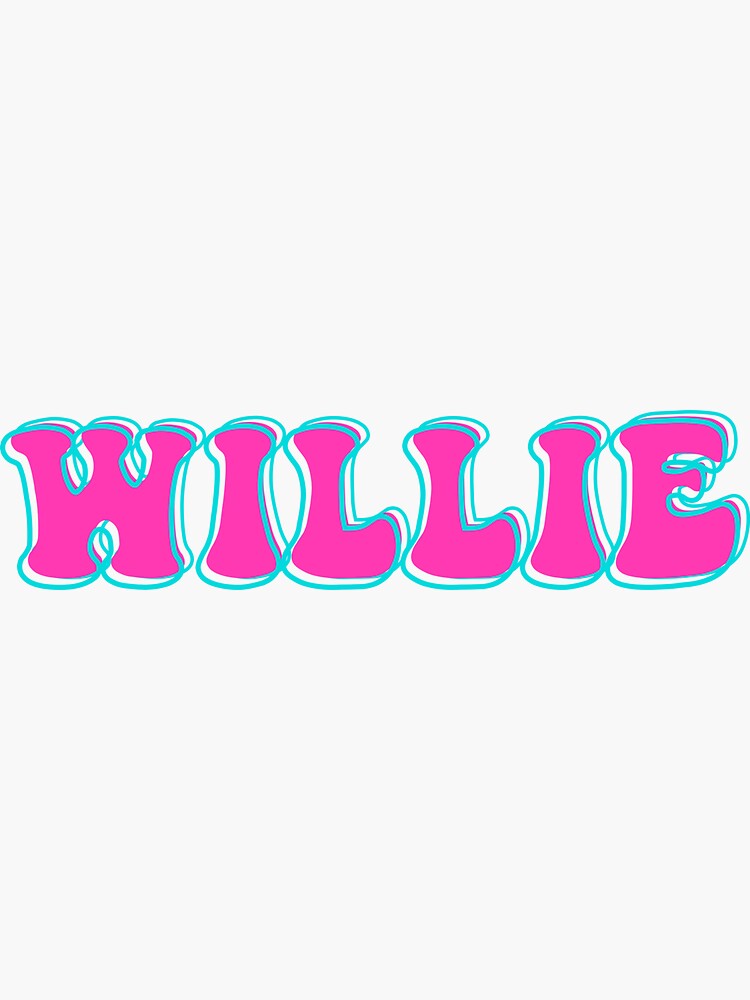 "WILLIE Name - WILLIE Name Cute Design" Sticker by Custom-Name | Redbubble