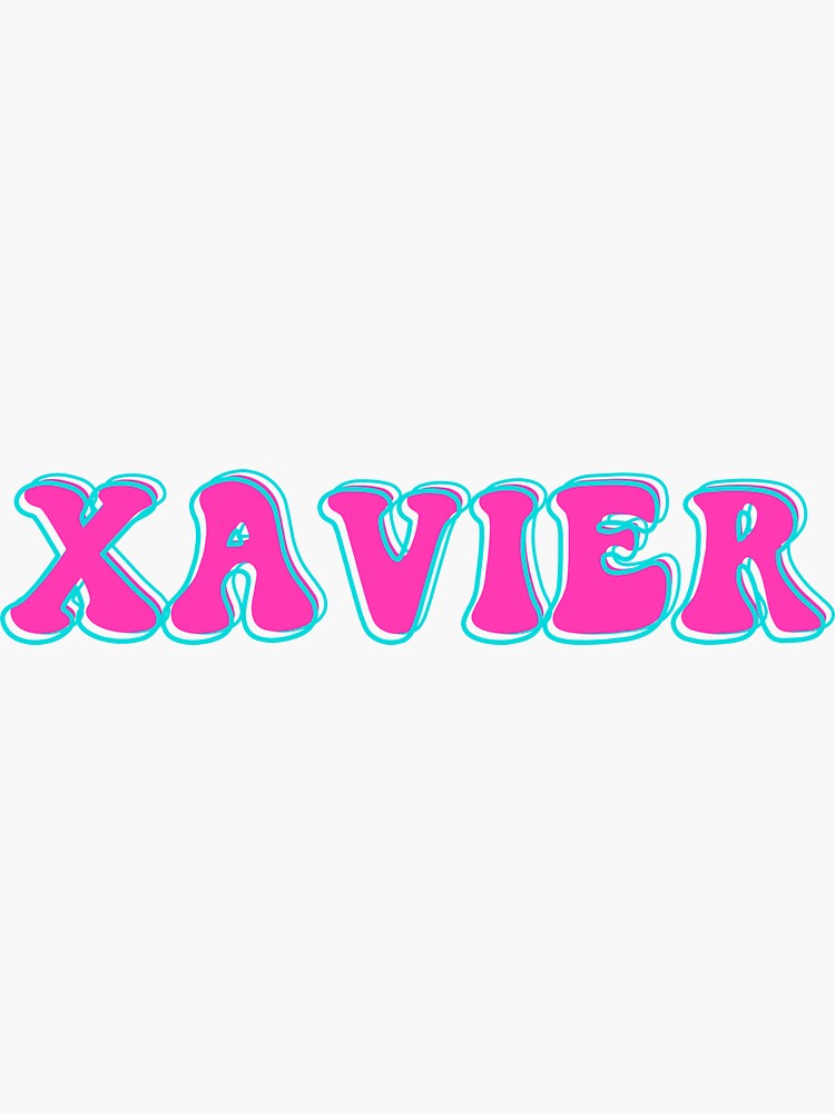 "XAVIER Name - XAVIER Name Cute Design" Sticker by Custom-Name | Redbubble