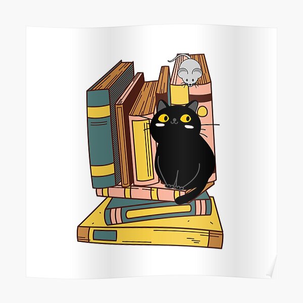 "Smart Black Cat" Poster by silviaol | Redbubble