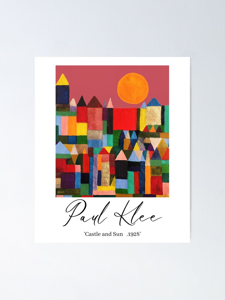 Poster « Paul Klee Exhibition Poster, Castle and Sun, Paul Klee Art ...