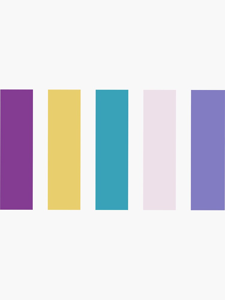 "SOUR color palette " Sticker for Sale by ColorSchemer | Redbubble