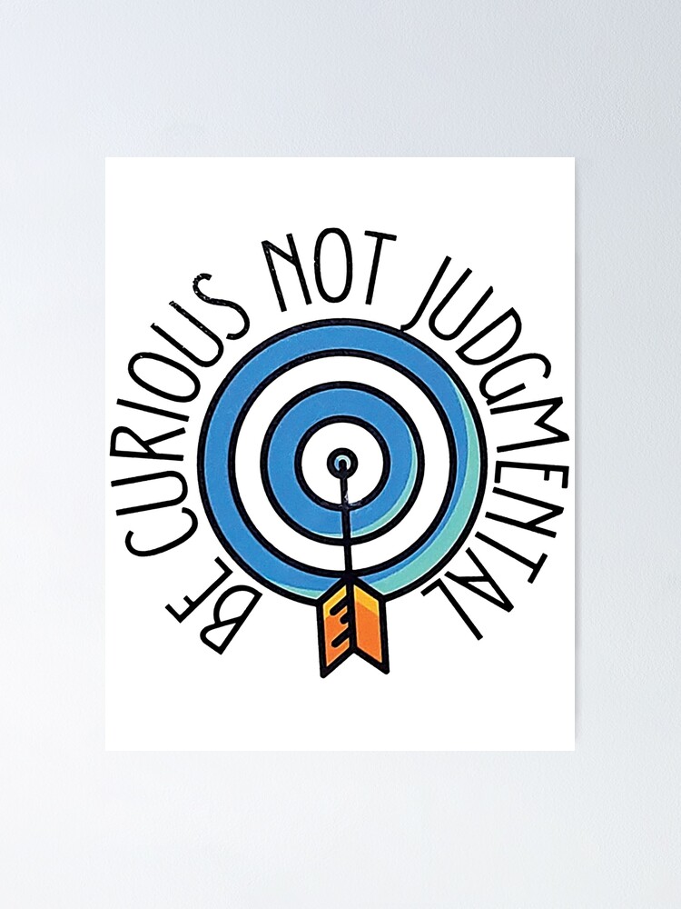 "Be Curious Not Judgemental, Be curious sticker, Laptop Sticker, Water ...