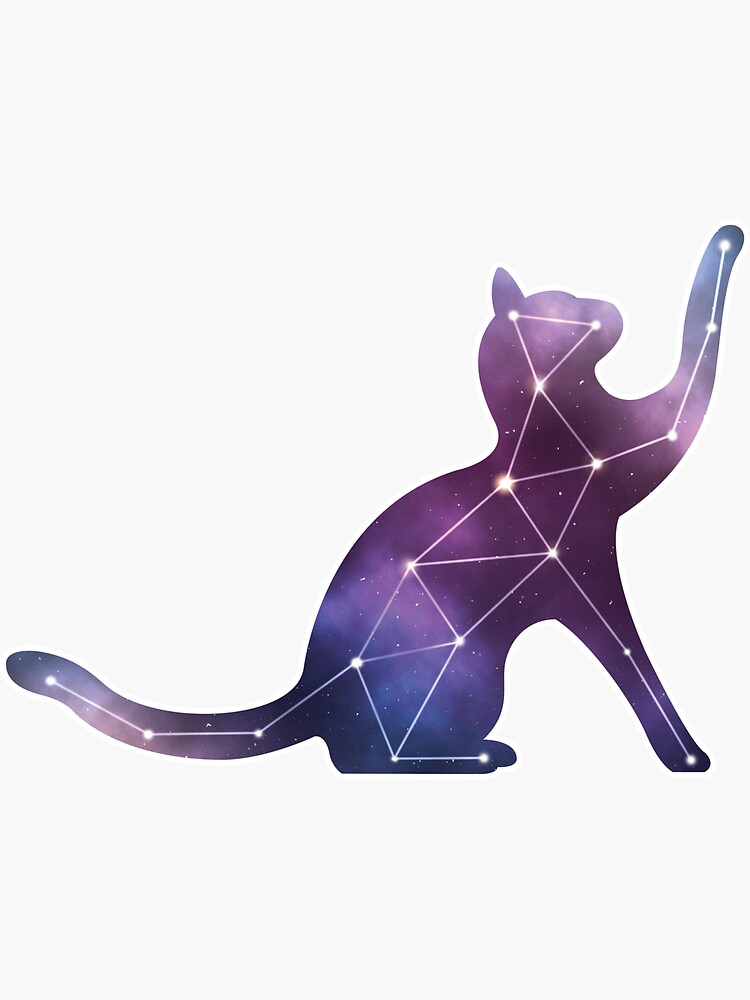 "Cat Constellation | Galaxy / Nebula Kitty in Space | Cat Stars ...
