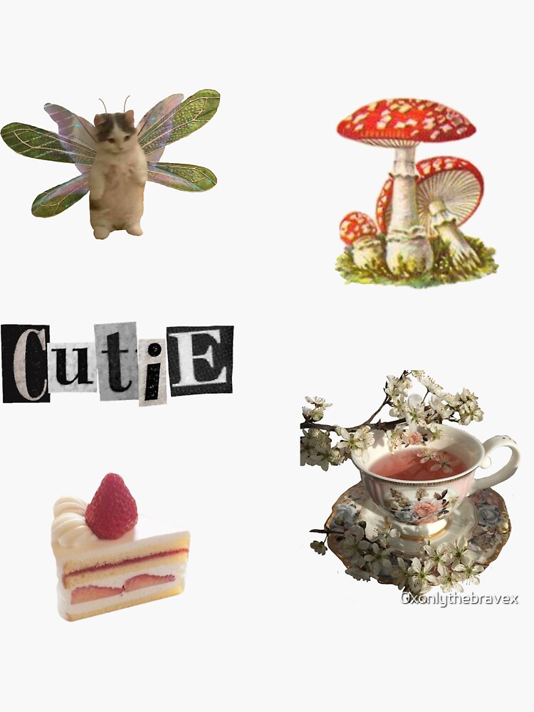 "fairy core sticker pack" Sticker by 0xonlythebravex | Redbubble