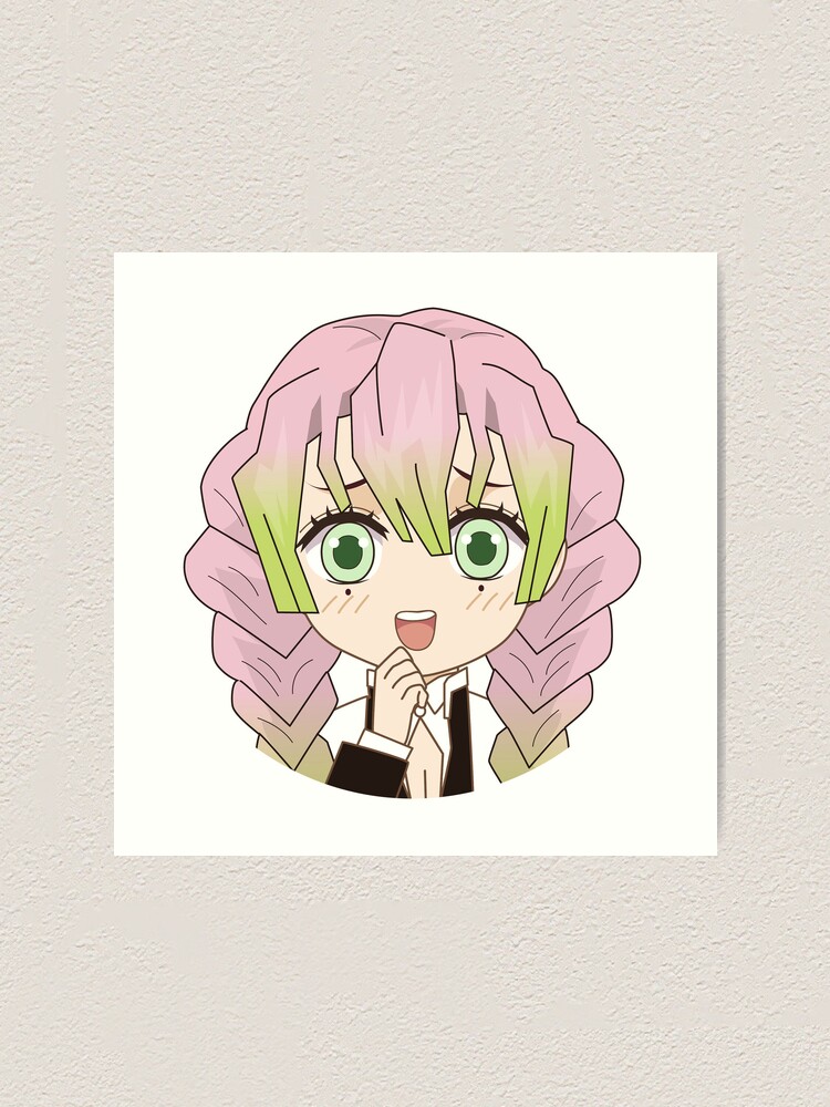 "mitsuri KNY chibi fanart by horoharo" Art Print for Sale by horo-haro ...