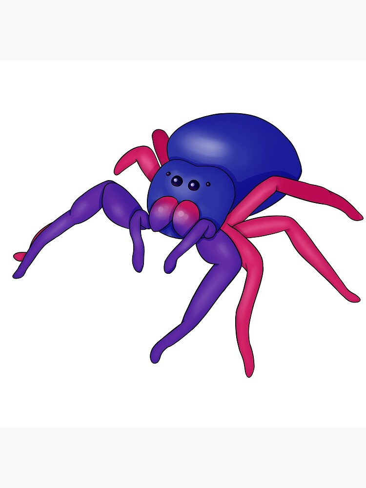 "Bi Pride Jumping Spider Vinyl Sticker" Poster for Sale by ...