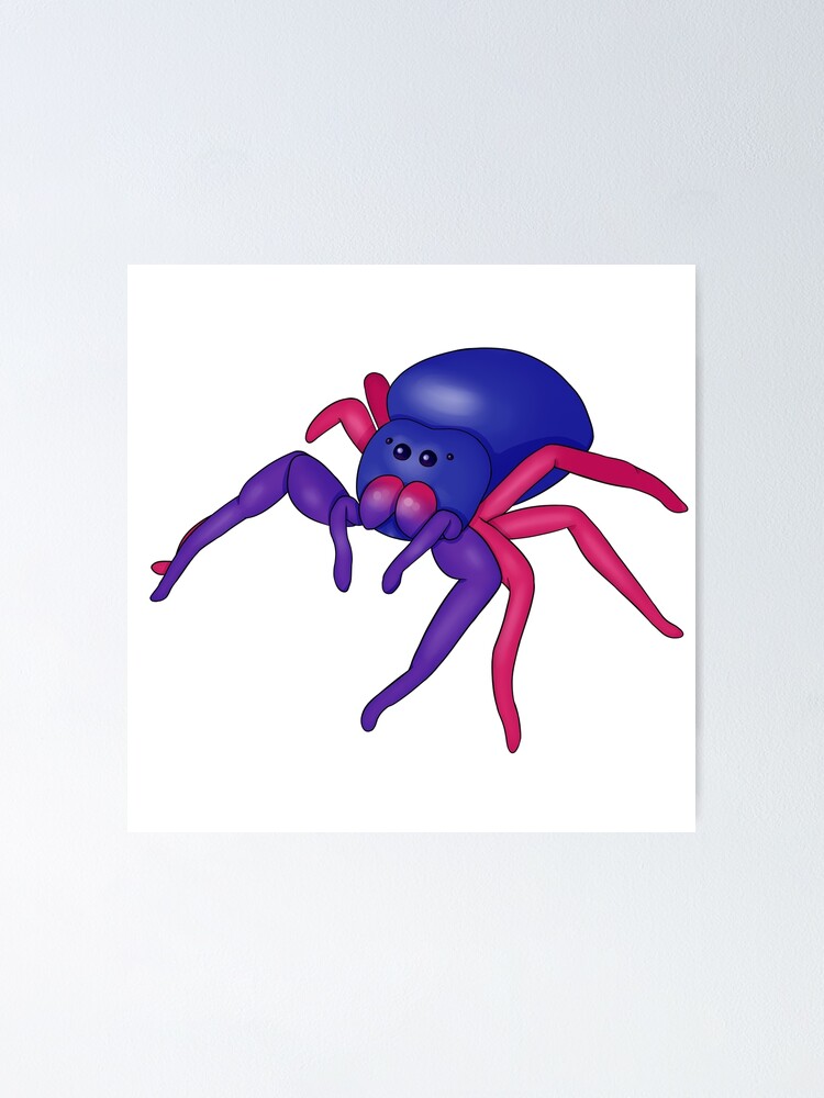 "Bi Pride Jumping Spider Vinyl Sticker" Poster for Sale by ...