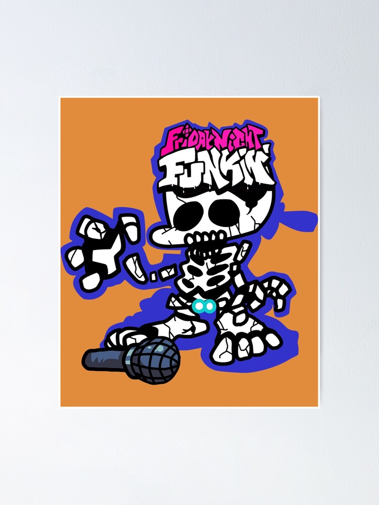 "FNF Boyfriend Gameover " Poster by pelifpjanskyc | Redbubble