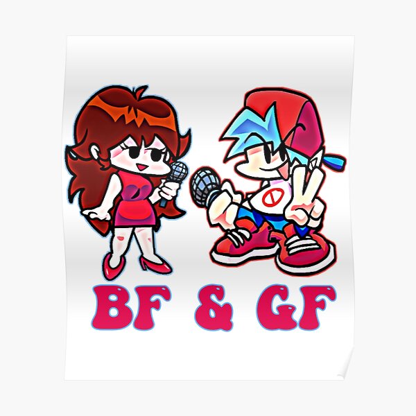 "Fnf boyfriend x girlfriend Friday Night Funkin " Poster by ...