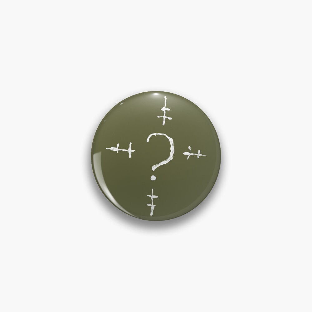 "Riddler Symbol" Pin for Sale by arcanafoundry | Redbubble