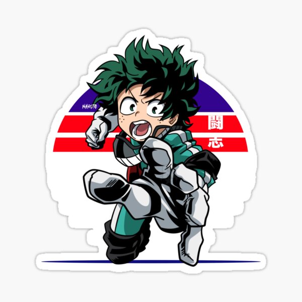 "SUNSET DEKU " Sticker for Sale by DSG-PANDA | Redbubble