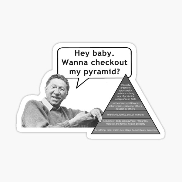 "Maslow pyramid" Sticker by Singerevita | Redbubble