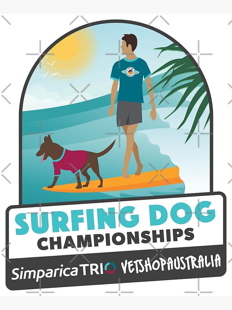 "Surfing Dog Championships Bell Logo (no year)" Poster for Sale by ...