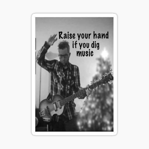 "Digging music." Sticker for Sale by MizerMustard | Redbubble