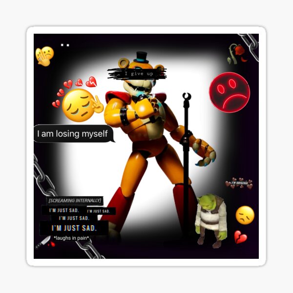 "emo freddy fazbear" Sticker by banime177013 | Redbubble