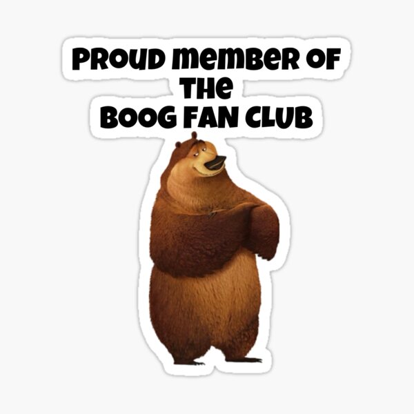 "Boog Fan Club" Sticker for Sale by haileys-bohemia | Redbubble