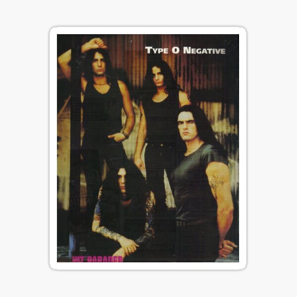 "Type O Negative" Sticker by ssusannam | Redbubble