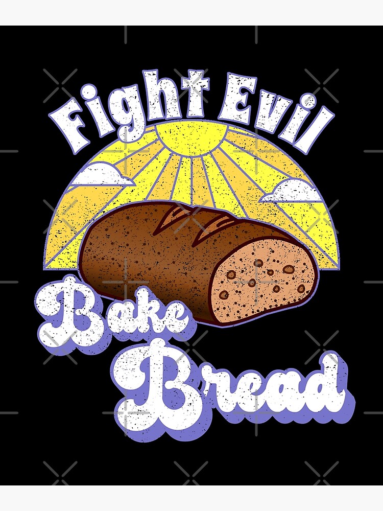 "Fight Evil Bake Bread – Happy Hero Gebäckkuchen Brotbäcker (Lila ...