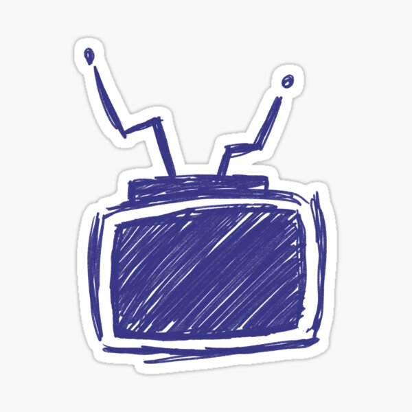 "old tv" Sticker by GeorgiaAlabama | Redbubble
