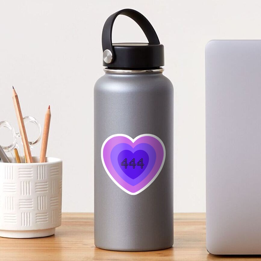 "444 ANGEL NUMBER PURPLE Y2K " Sticker for Sale by DiscoVibes | Redbubble