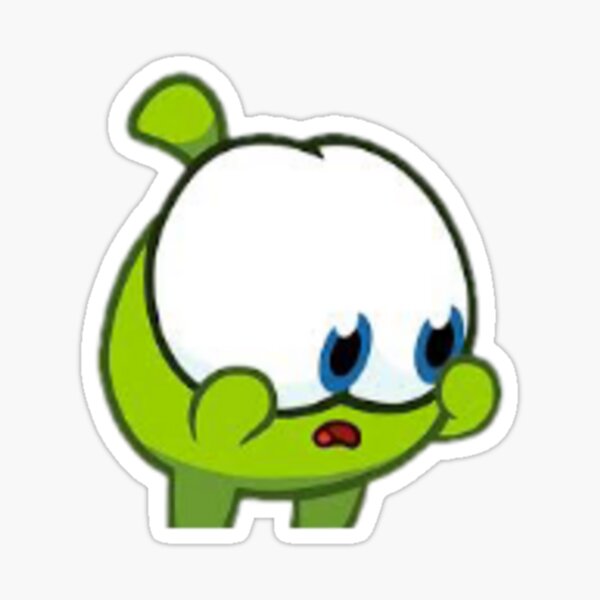 "Cut the rope character" Sticker by Monaymonay | Redbubble