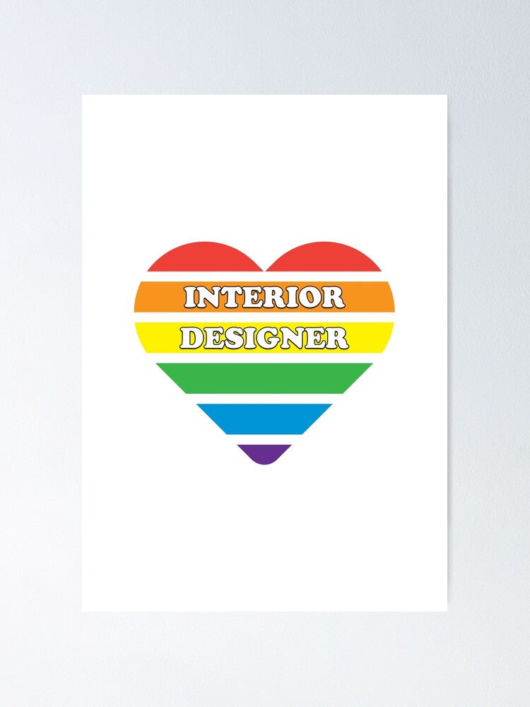 "Interior Designer Gay Pride" Poster for Sale by Magartes | Redbubble