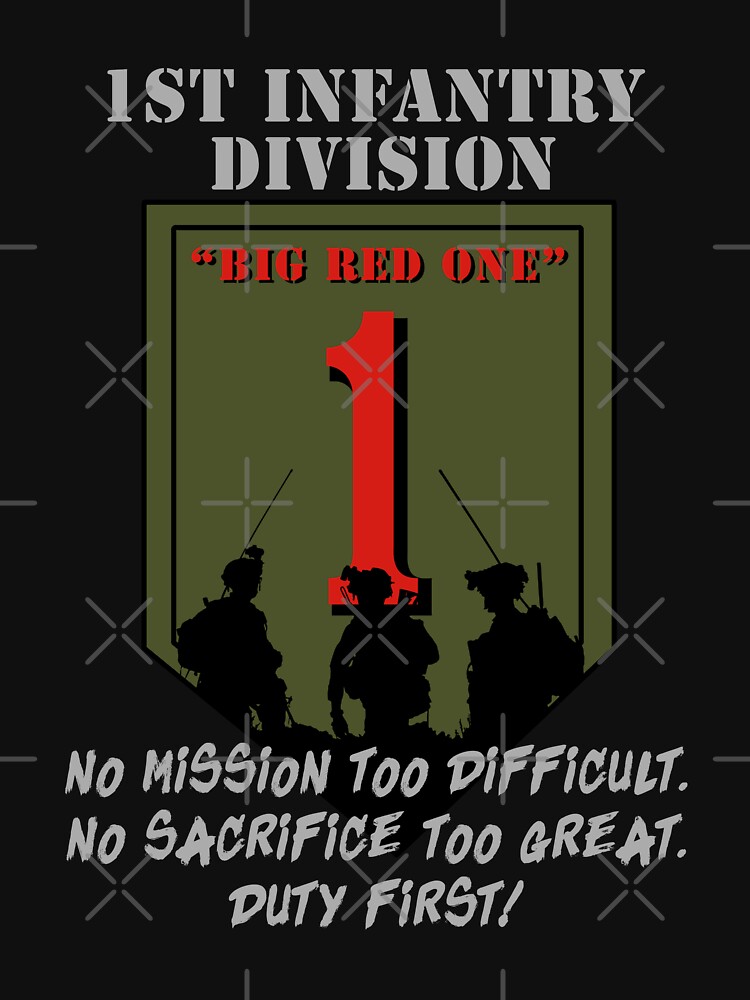 "U.S. ARMY BIG RED ONE" T-shirt for Sale by alt36 | Redbubble | 1st ...