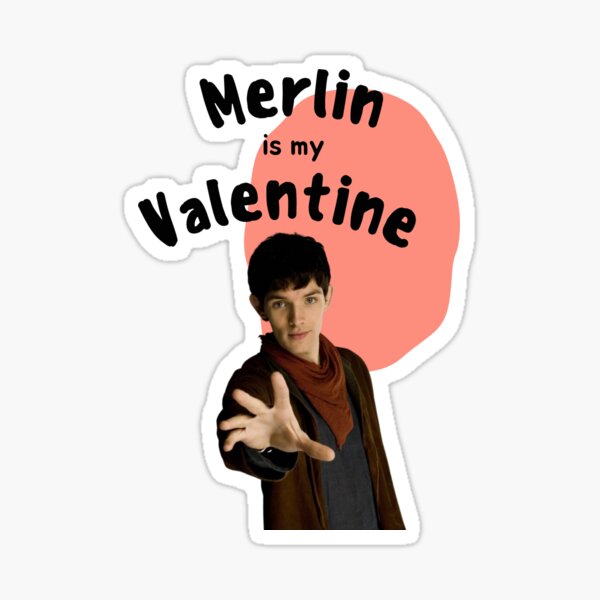 "Merlin BBC Valentine" Sticker for Sale by Bynaty | Redbubble