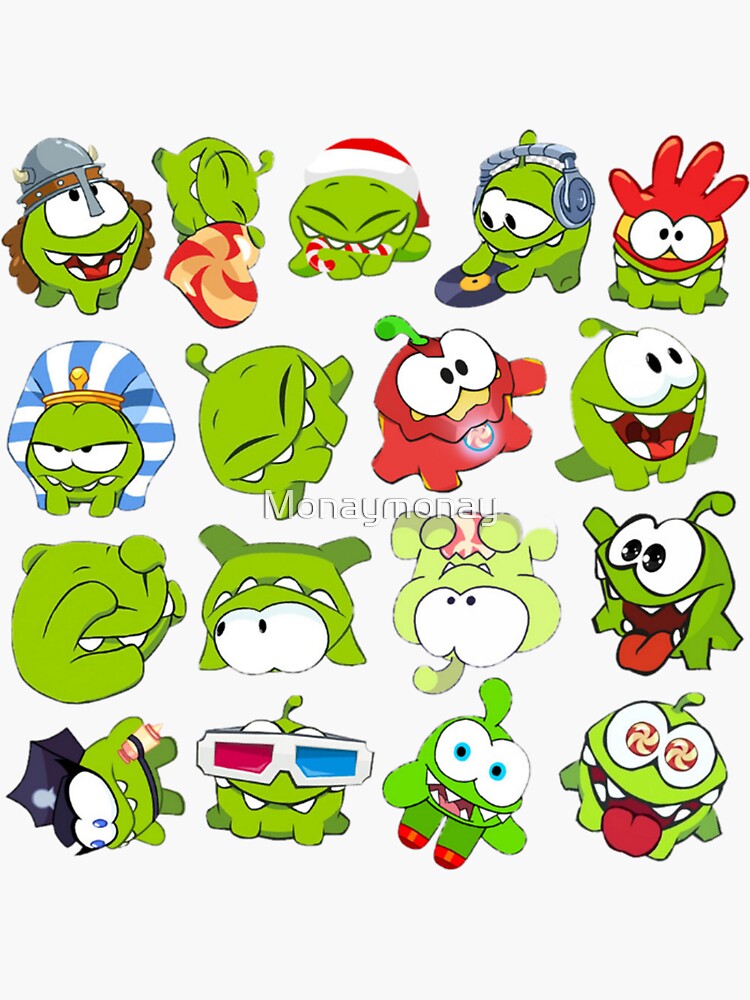 "Cut the ropes costume play" Sticker by Monaymonay | Redbubble