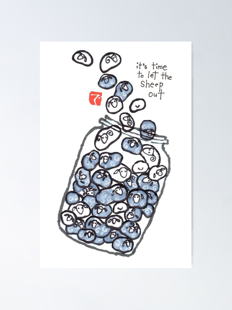 "Counting Sheep" Poster by dosankodebbie | Redbubble