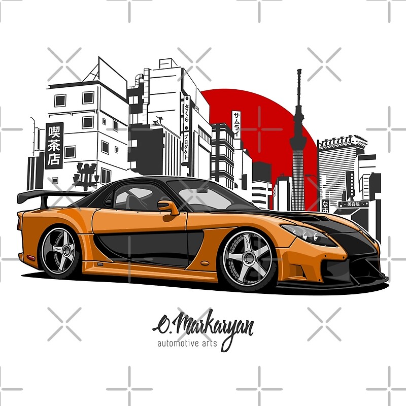 Mazda Rx7: Posters | Redbubble