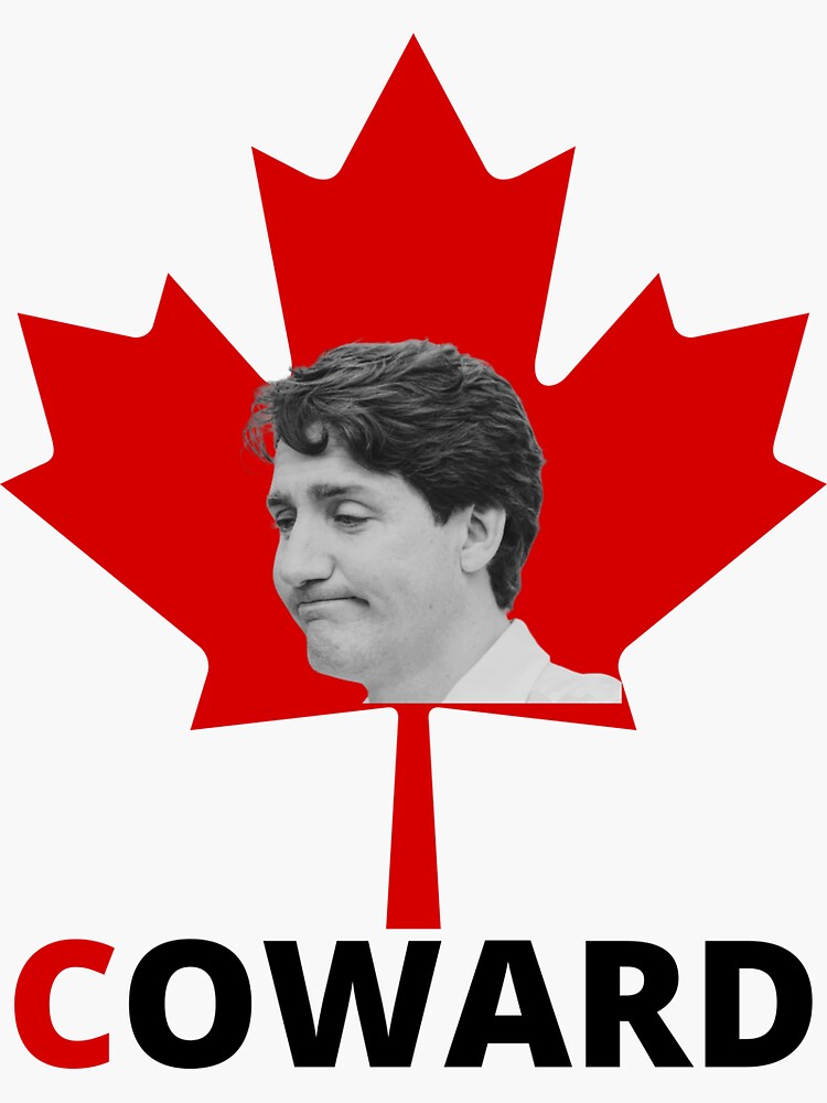 "Canadian Coward" Sticker for Sale by Outdoor-Adv | Redbubble
