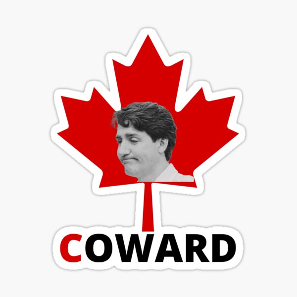 "Canadian Coward" Sticker for Sale by Outdoor-Adv | Redbubble