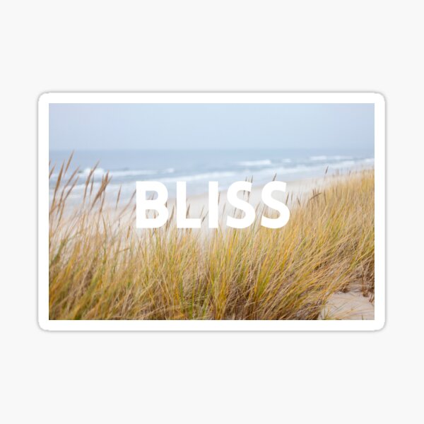 "Bliss" Sticker by BeastBarnett | Redbubble