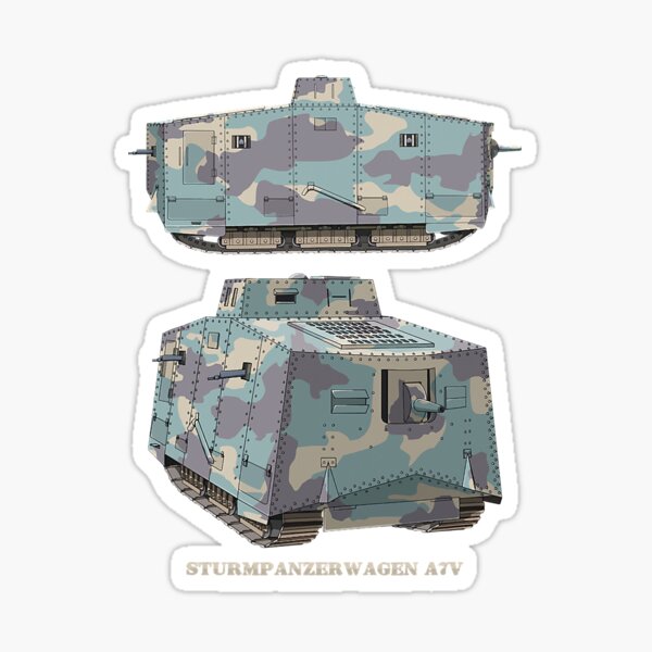 "A7v Wwi German Army Tank Diagrams" Sticker for Sale by atalia8932 ...