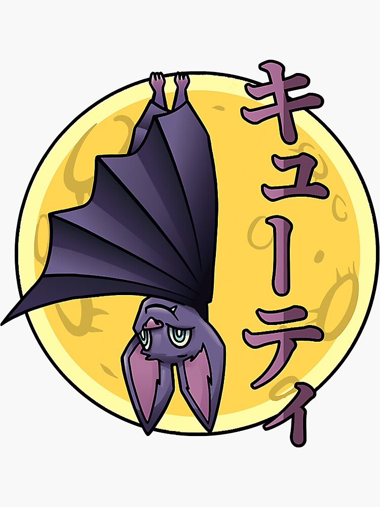 "Cute Kawaii Anime Bat Japanese" Sticker by Triangle909 | Redbubble