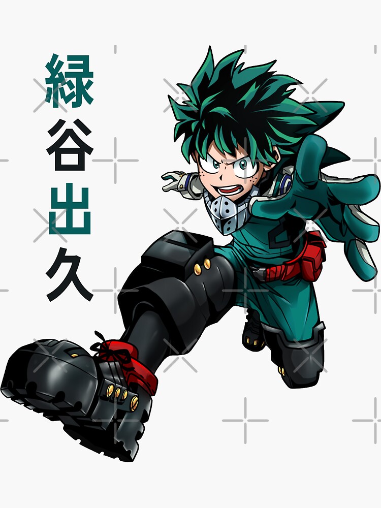 "BNHA Deku " Sticker for Sale by HiruPopOfficial | Redbubble