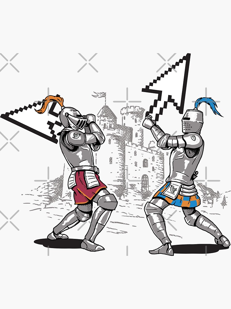 "Keyboard Warriors" Sticker for Sale by Gamma-Ray | Redbubble