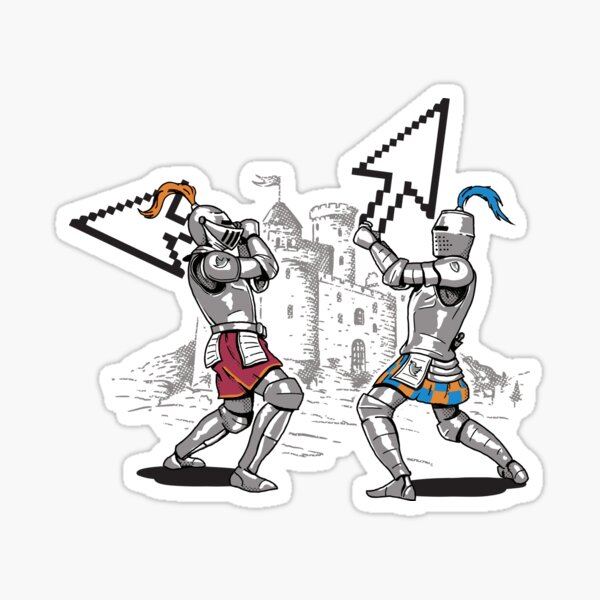 "Keyboard Warriors" Sticker for Sale by Gamma-Ray | Redbubble