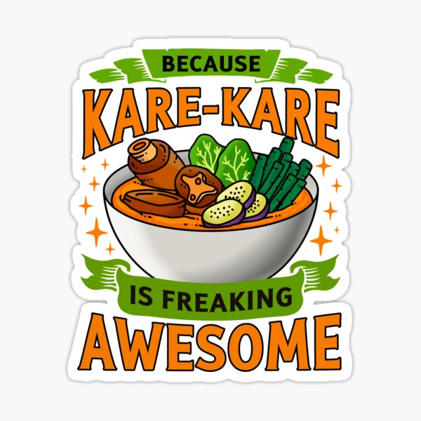 "Kare Kare | Because Kare Kare Is Freaking Awesome" Sticker by ...