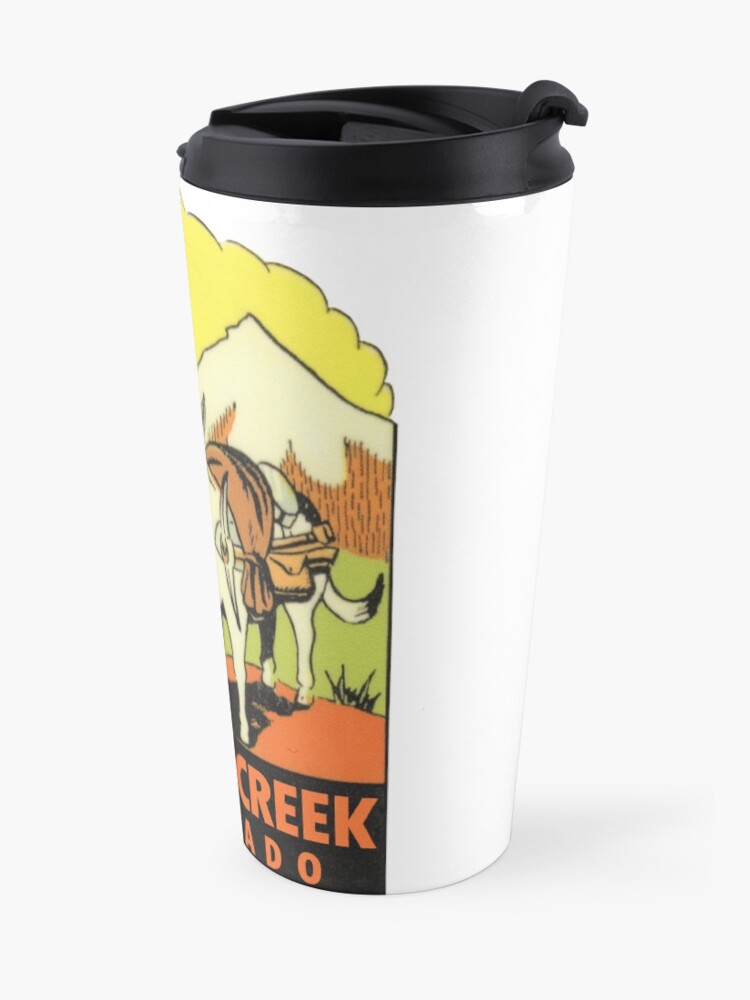 "Cripple Creek Colorado Vintage Travel Decal" Travel Coffee Mug for ...