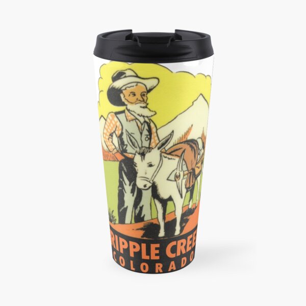"Cripple Creek Colorado Vintage Travel Decal" Travel Coffee Mug for ...