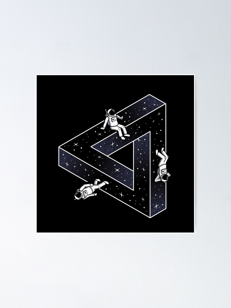 "Astronauts Lost in Space Infinity Triangle" Poster for Sale by Gamma ...